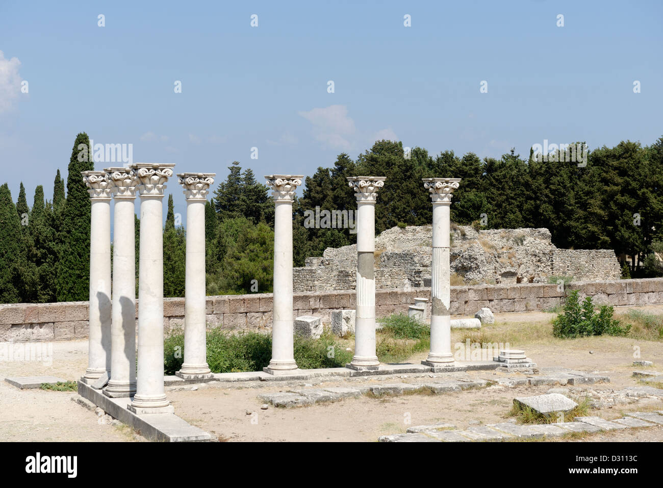 The Temple of Apollo. Asklepieion, the sanctuary of Asklepios. Kos ...