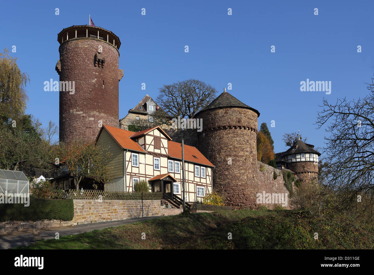 Trendelburg, Germany, Burg Trendelburg Stock Photo - Alamy