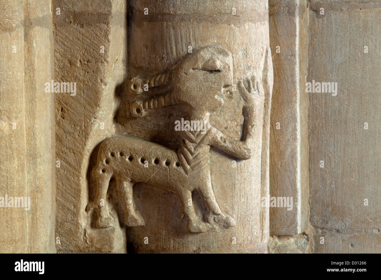 Centaur carving in St. John the Baptist Church, Beckford ...
