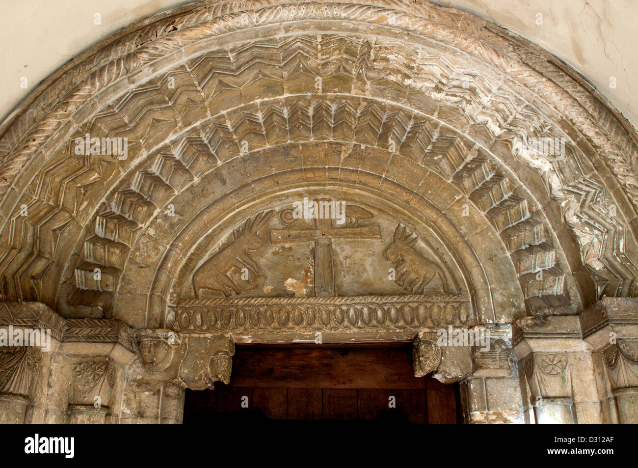 South doorway, St. John the Baptist Church, Beckford, Worcestershire ...