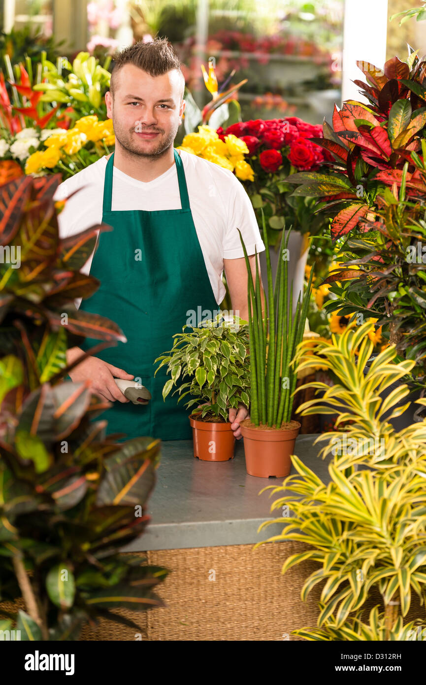 Young male customer scanning hi-res stock photography and images - Alamy
