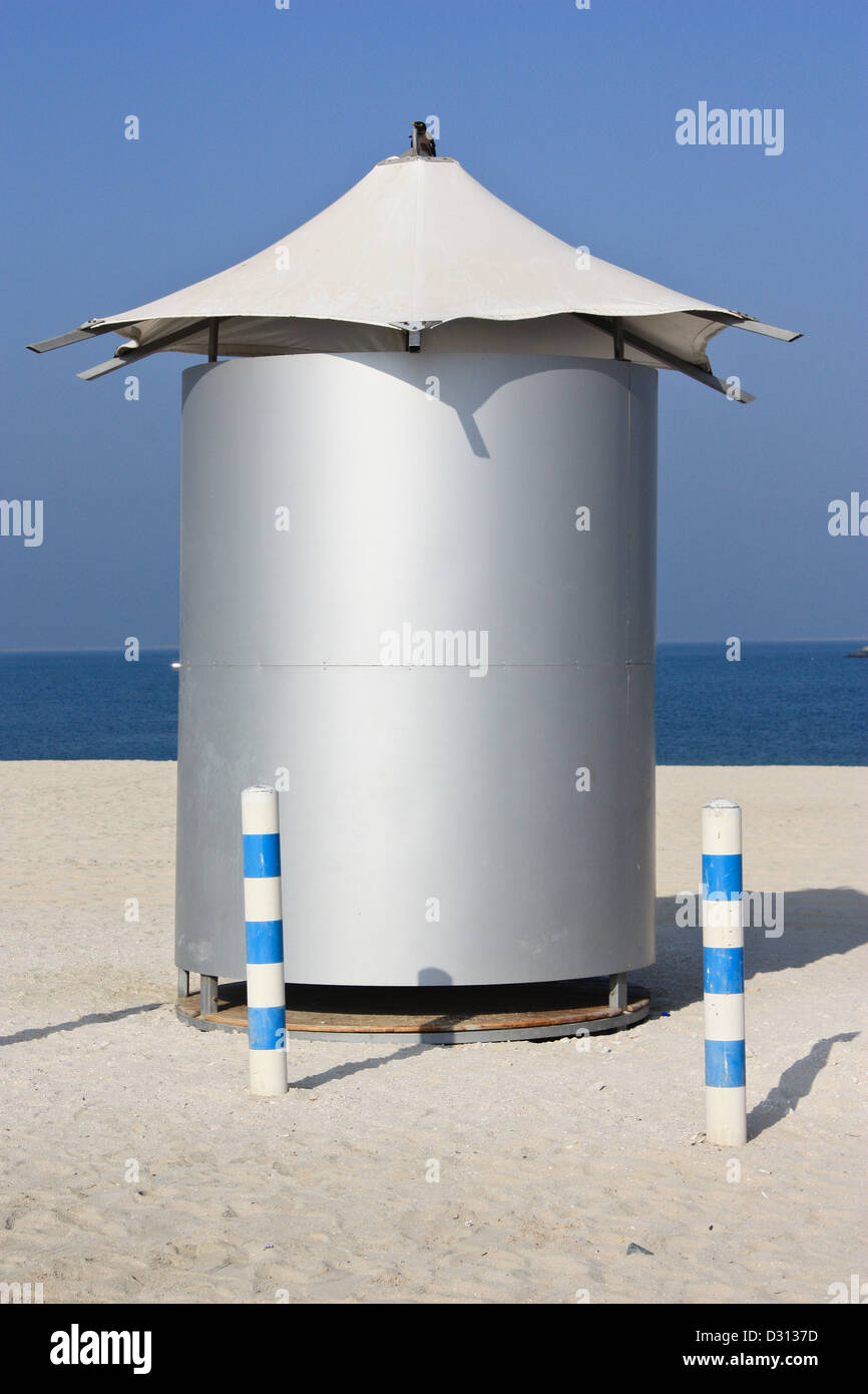 A changing hut on Jumeriah Beach, Dubai Stock Photo - Alamy