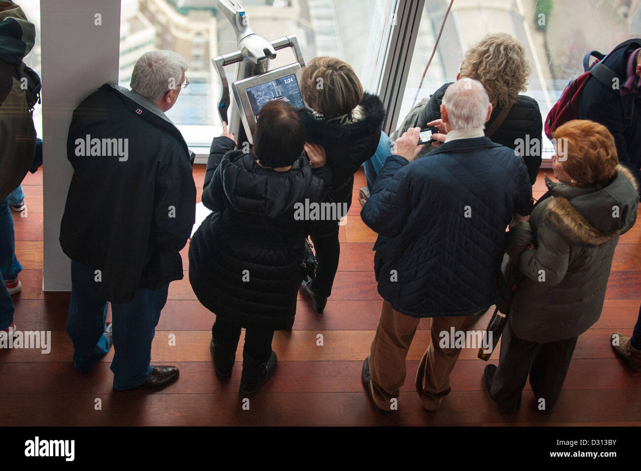 London City The Shard view of viewing observation point on 69th floor ...