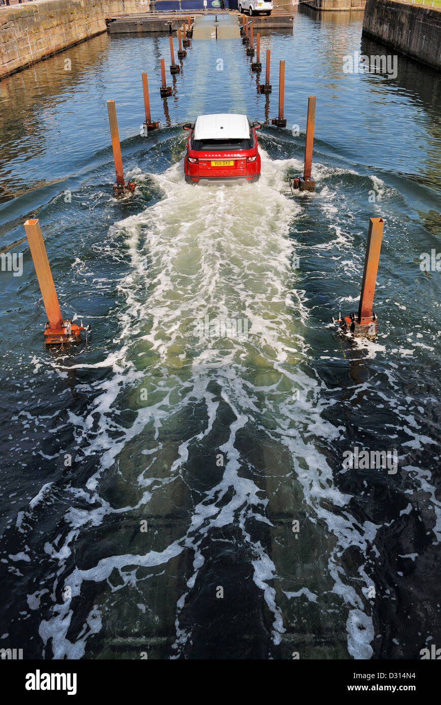 Range Rover Evoque during its launch in Liverpool Stock Photo - Alamy