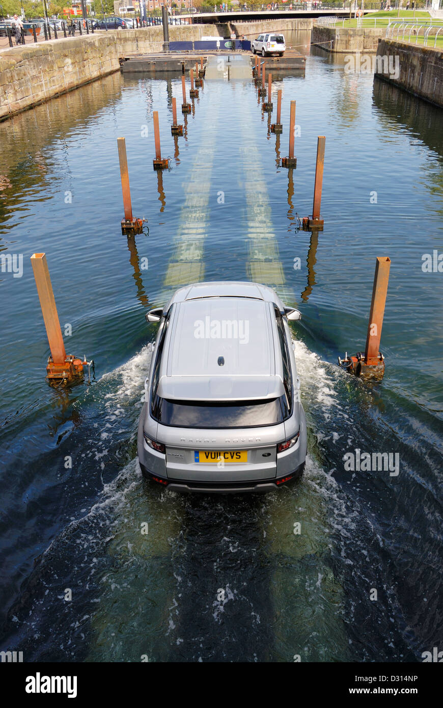 Range Rover Evoque during its launch in Liverpool Stock Photo - Alamy