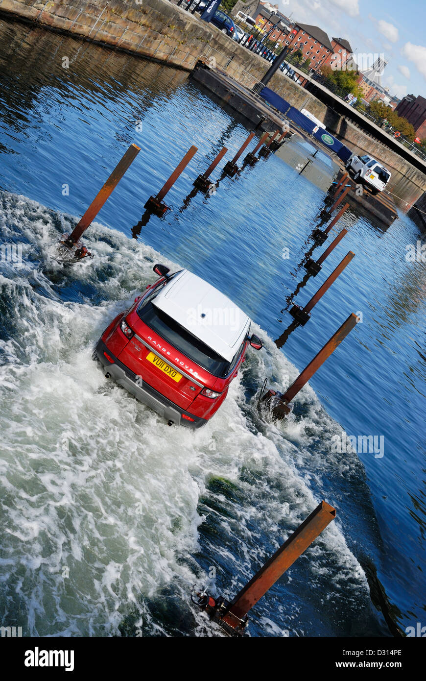 Range Rover Evoque during its launch in Liverpool Stock Photo - Alamy