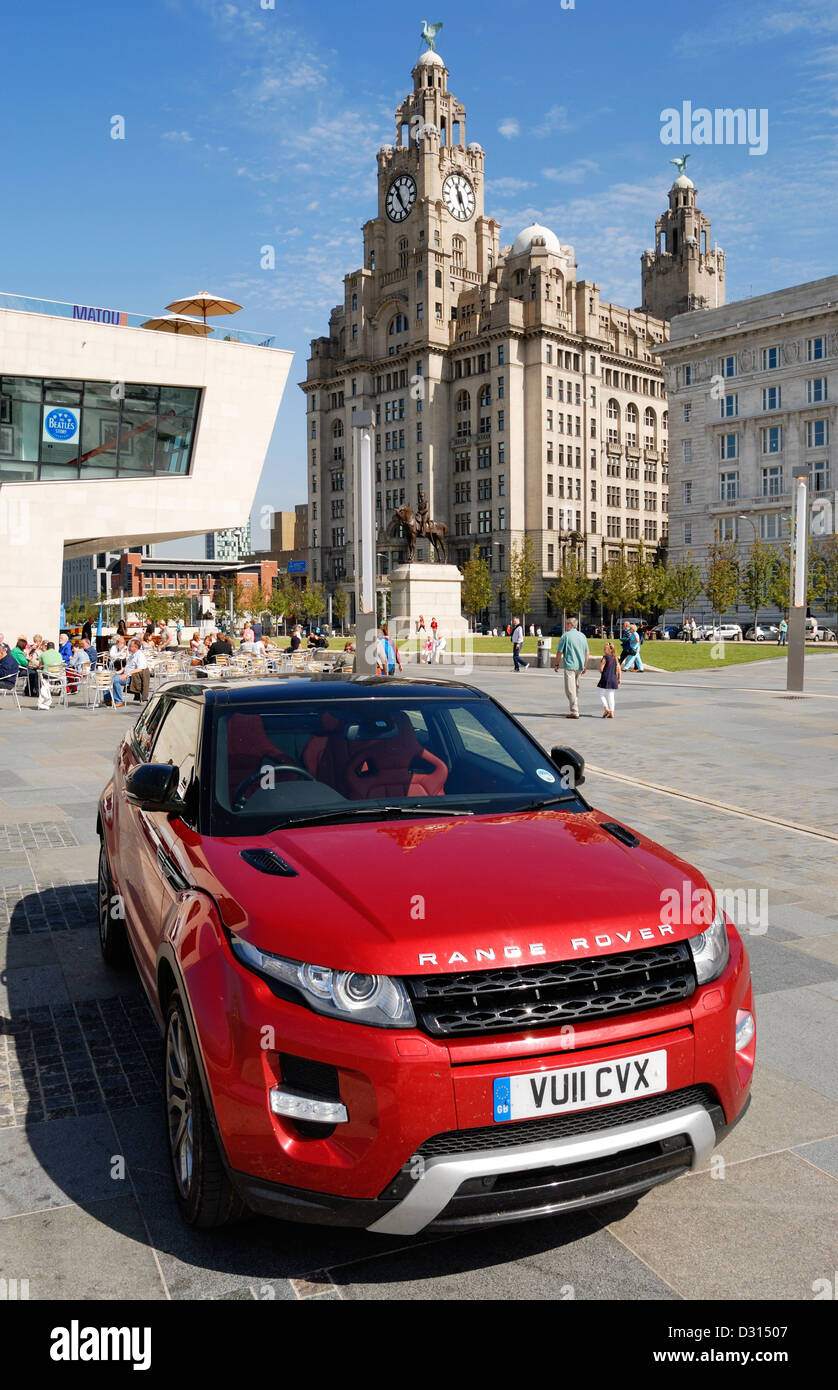 Range Rover Evoque during its launch in Liverpool Stock Photo - Alamy