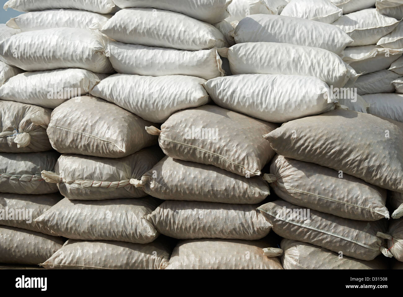 Huge sacks of goods in Dubai Stock Photo - Alamy