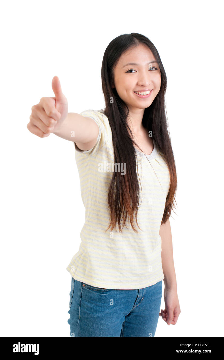 Chinese woman gesturing Stock Photo - Alamy