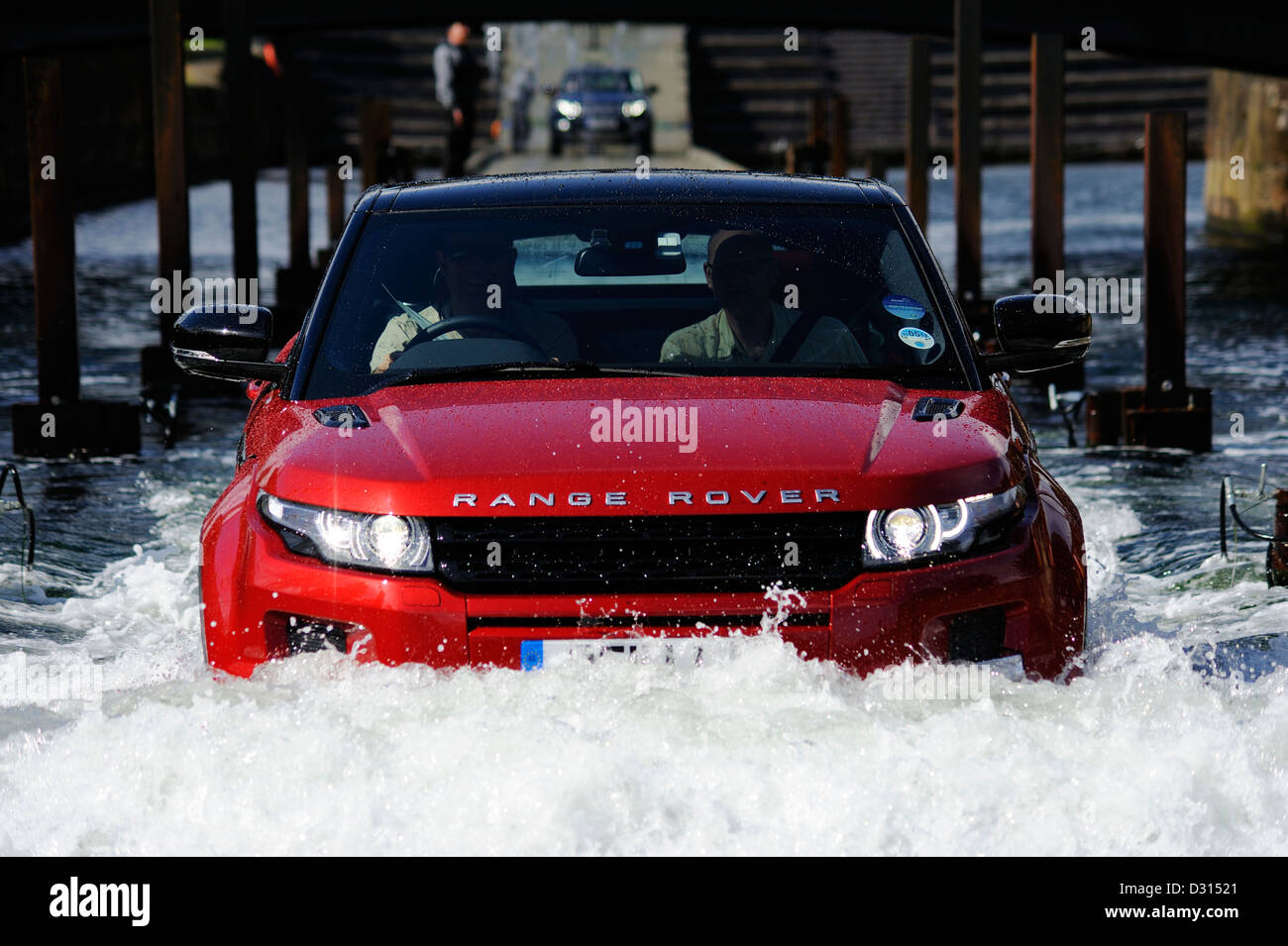 Range Rover Evoque during its launch in Liverpool Stock Photo - Alamy
