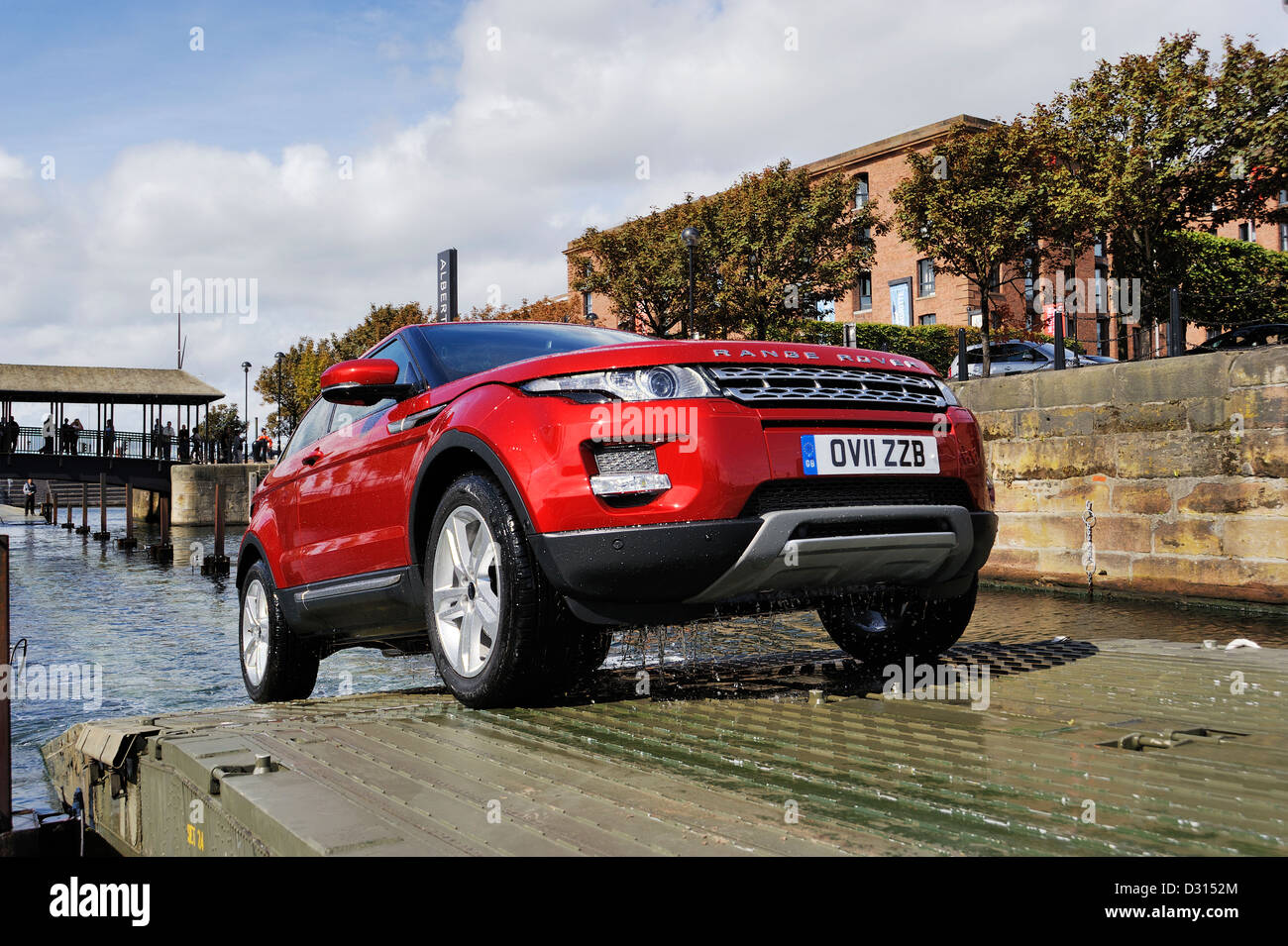 Range Rover Evoque during its launch in Liverpool Stock Photo - Alamy