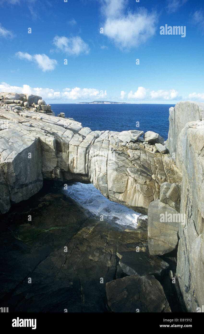 Australia, WA, Torndirrup National Park near Albany, the natural bridge ...