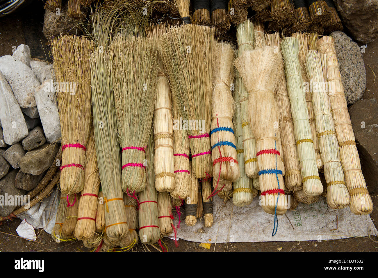 Grass brooms hi-res stock photography and images - Alamy