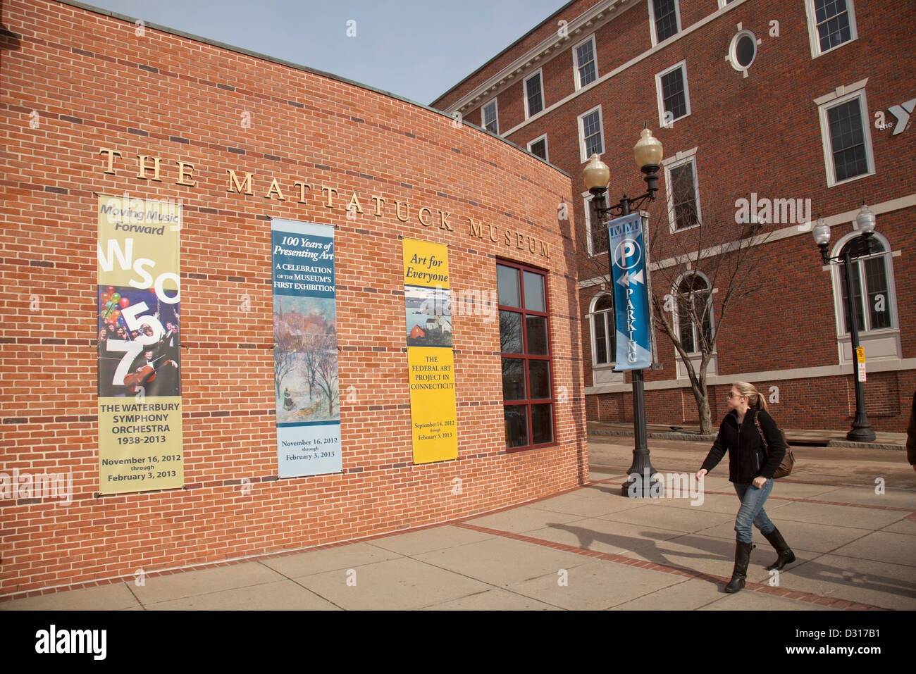 Mattatuck Museum arts and history center Stock Photo - Alamy