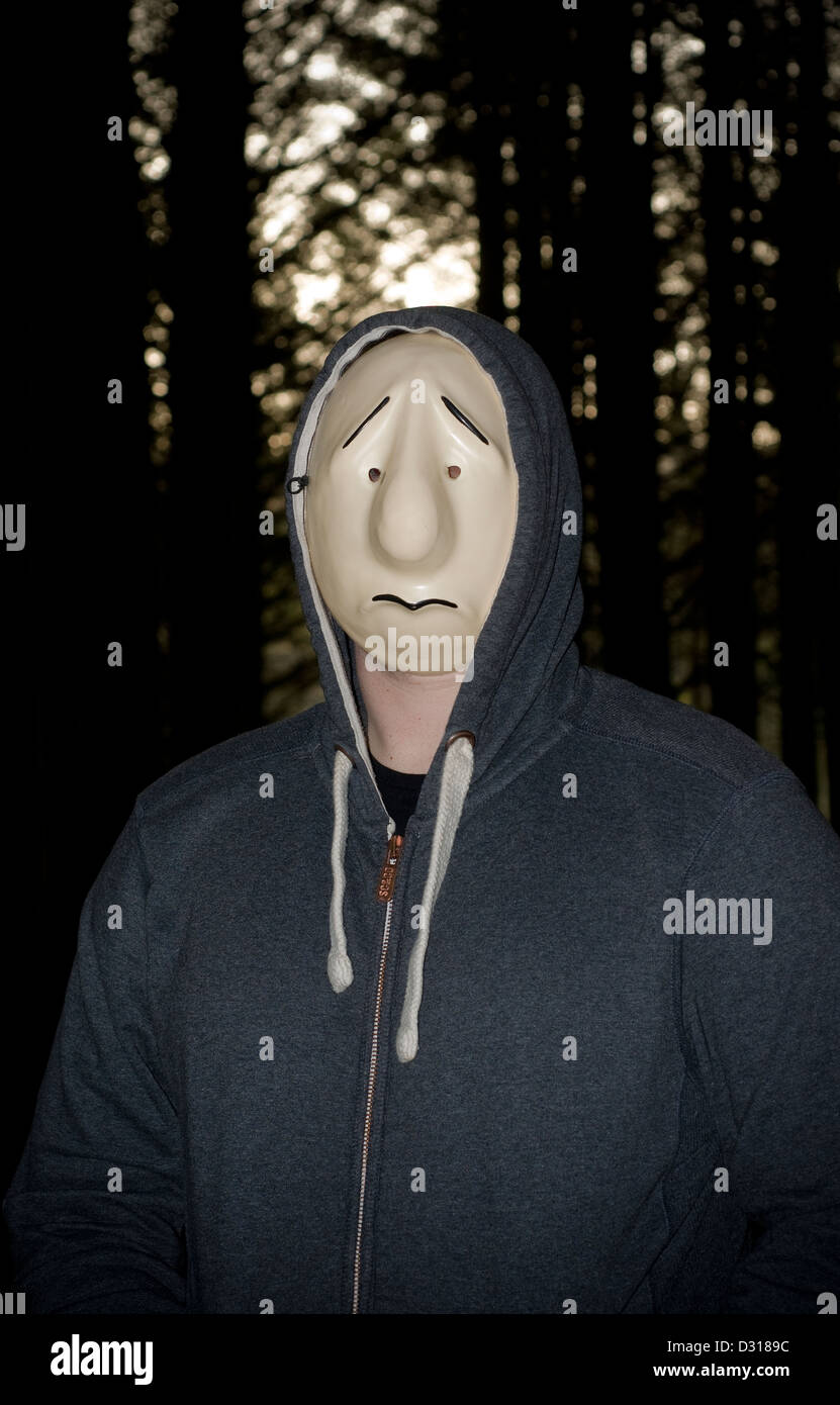 Sad depression mask emotion disguise hi-res stock photography and ...