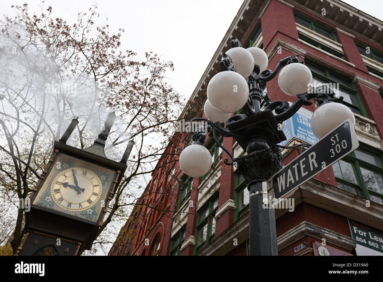 old steam powered clock on water street in the historic gastown ...