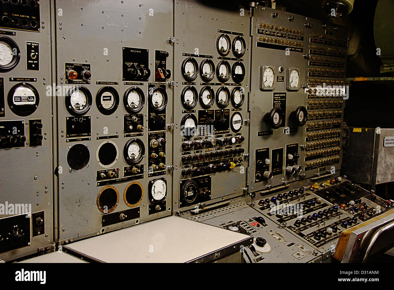 USS Intrepid ship's dials Stock Photo - Alamy