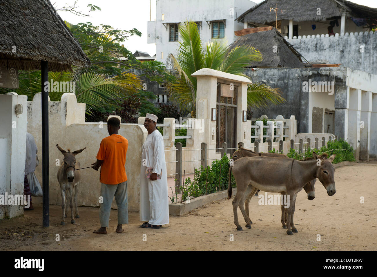 Street scene, Lamu town, Lamu Archipelago, Kenya Stock Photo - Alamy