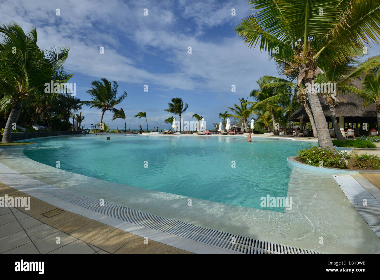 A pool at a resort in Mauritius Stock Photo - Alamy