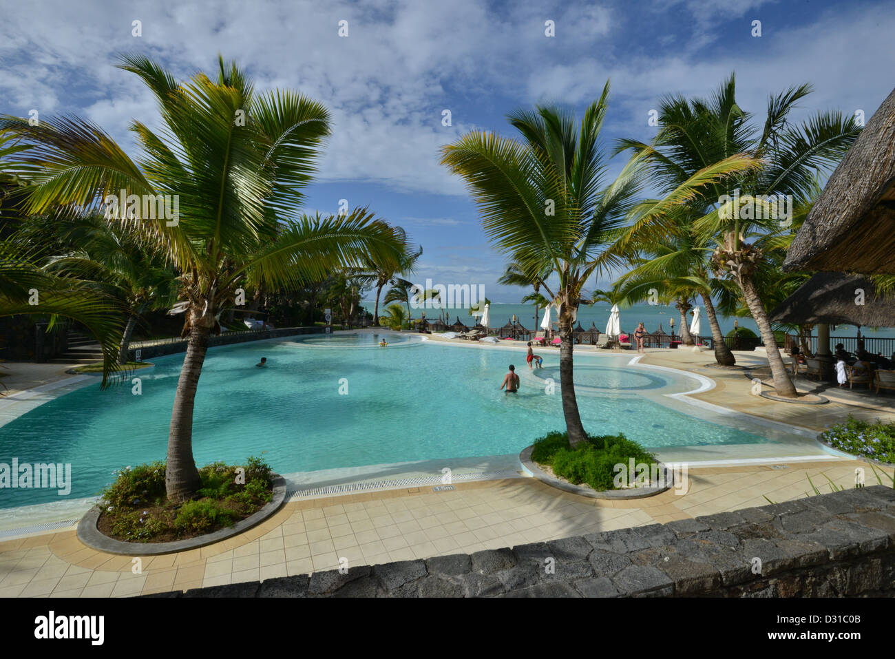 A pool at a resort in Mauritius Stock Photo - Alamy
