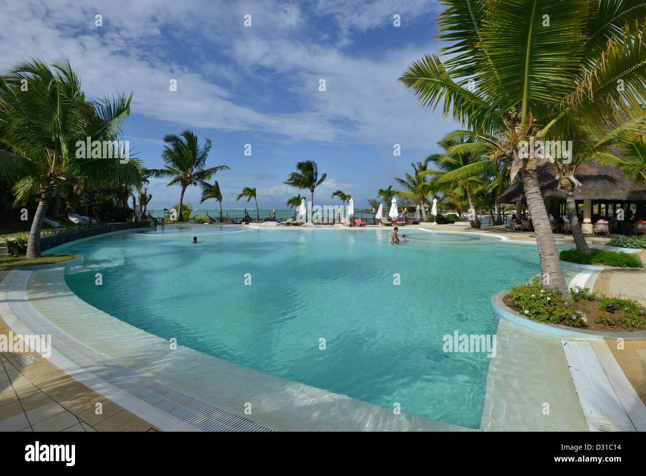 A pool at a resort in Mauritius Stock Photo - Alamy