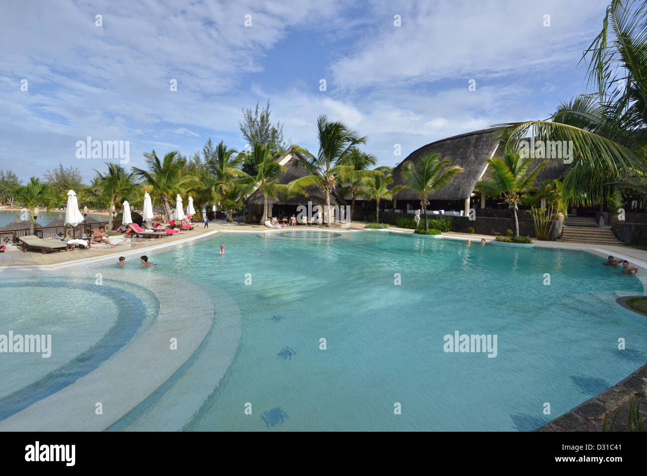 A pool at a resort in Mauritius Stock Photo - Alamy