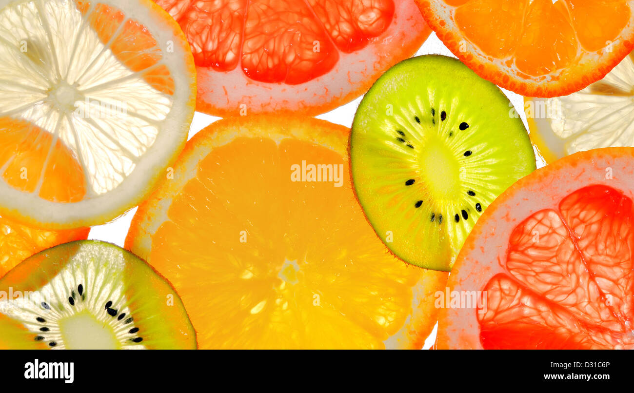 Sliced fruits hi-res stock photography and images - Alamy