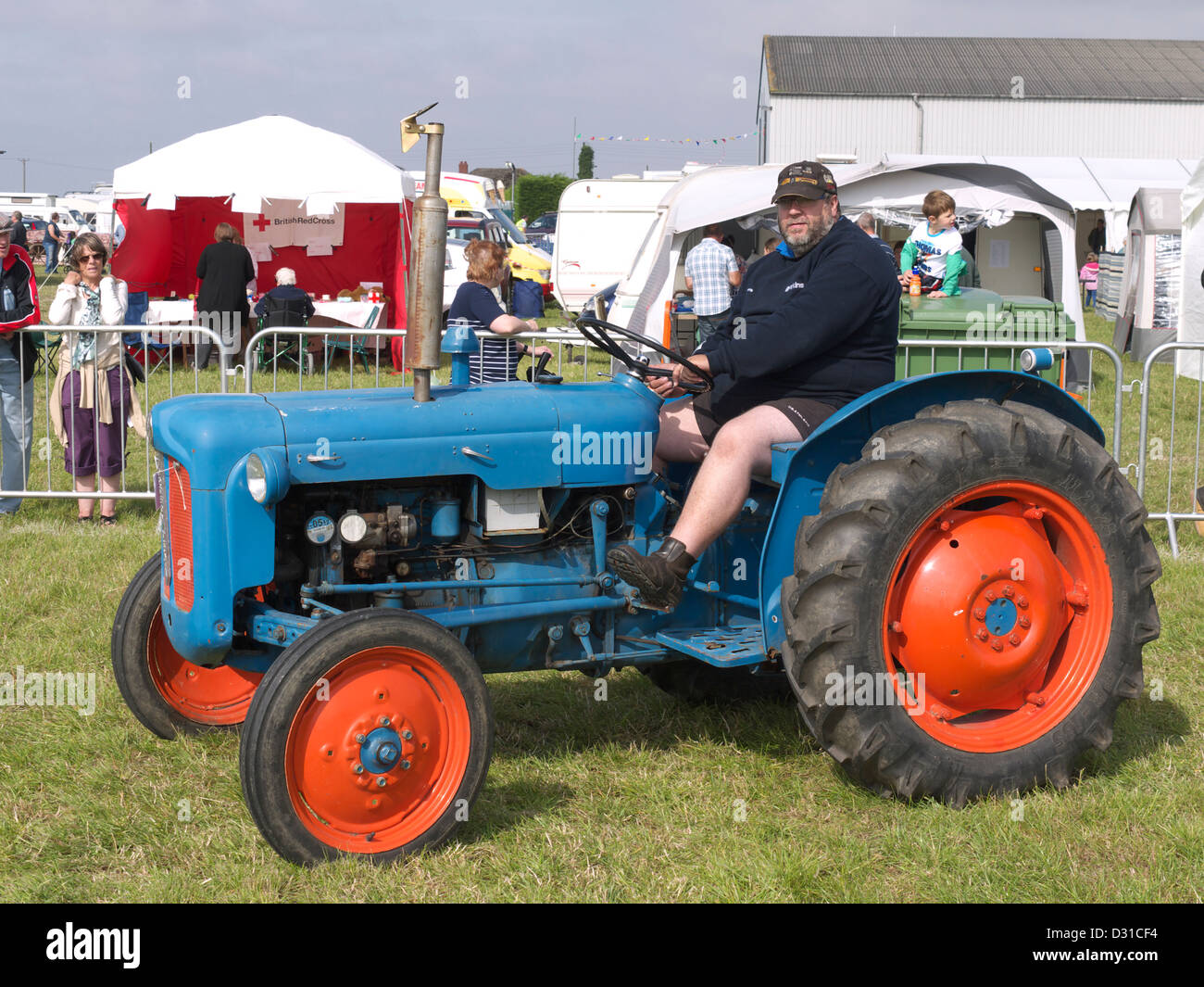Vintage tractor on display at Boston Steam and Vintage rally Stock ...