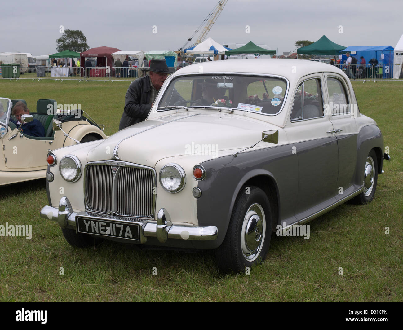 1963 Rover P4 95 at Boston Steam and Vintage rally Stock Photo - Alamy