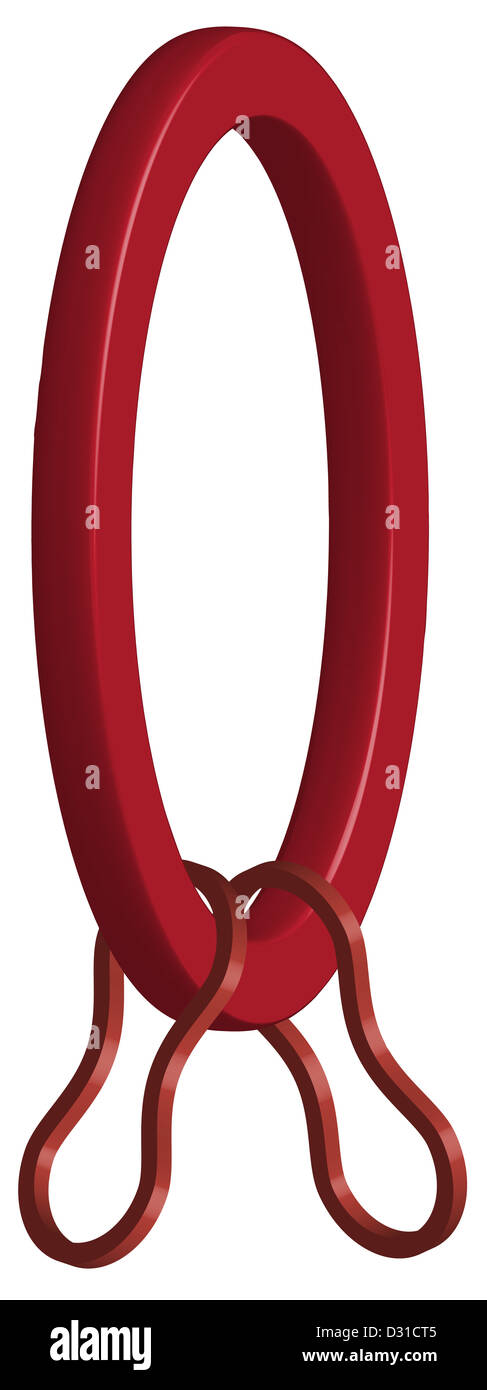 rings chained against white background, abstract vector art ...