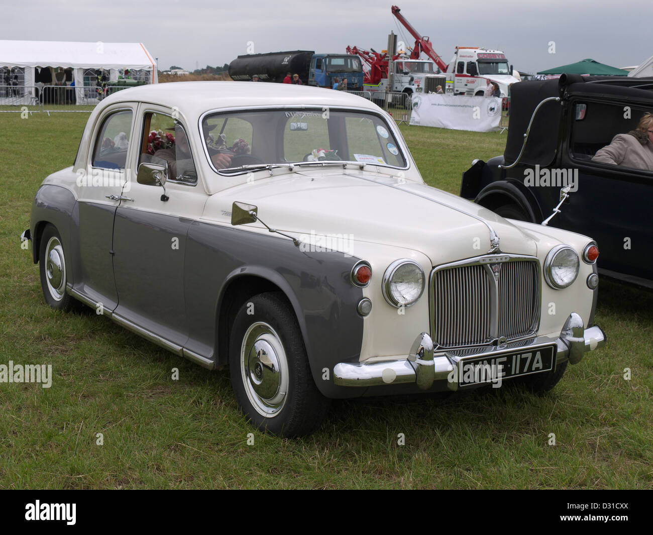 1963 Rover P4 95 at Boston Steam and Vintage rally Stock Photo - Alamy