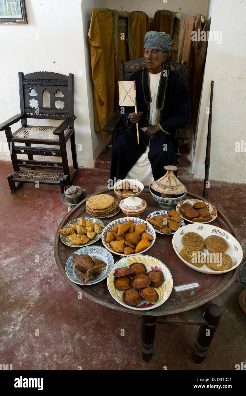 Display in the Lamu museum, Lamu Archipelago, Kenya Stock Photo - Alamy
