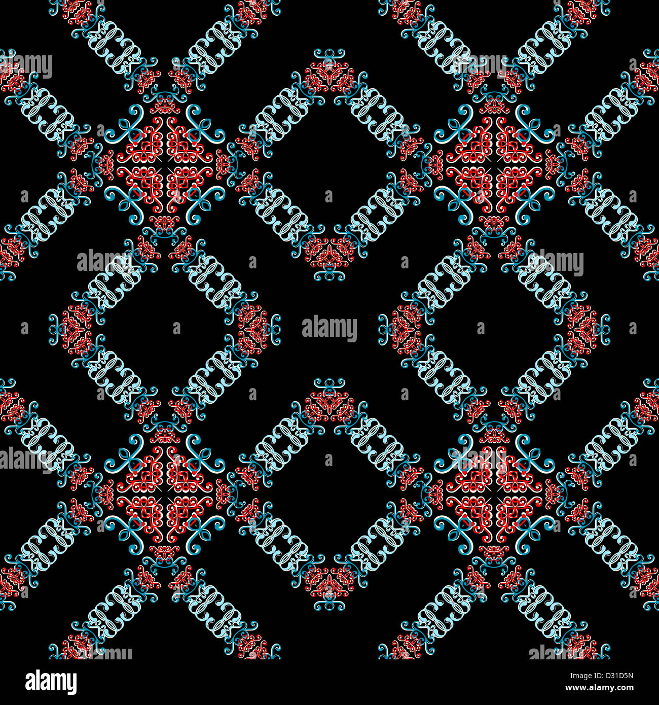 geometric curly pattern, abstract seamless texture; vector art ...