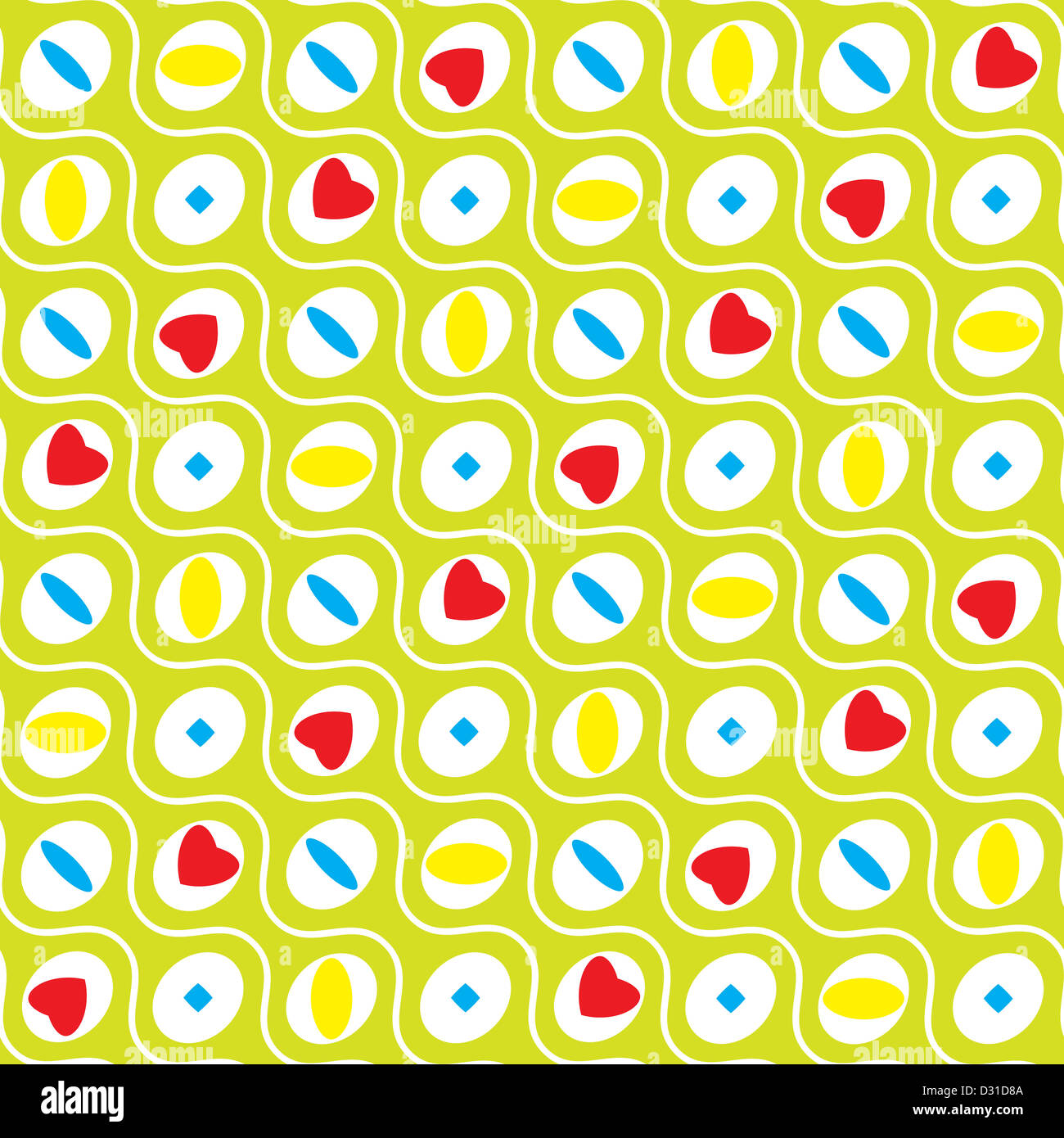 wavy circles pattern, abstract seamless texture; vector art ...