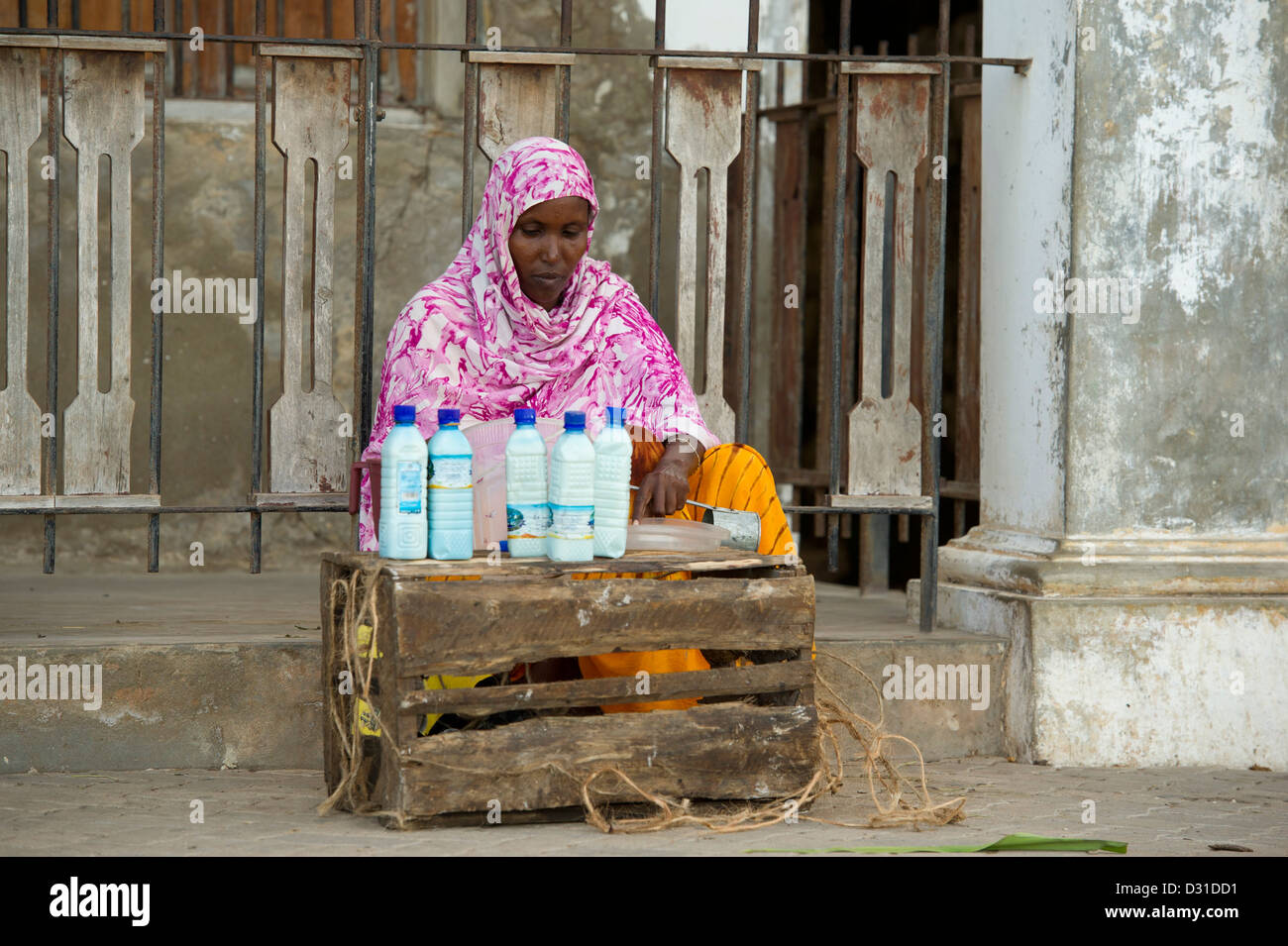 Woman selling milk hi-res stock photography and images - Alamy