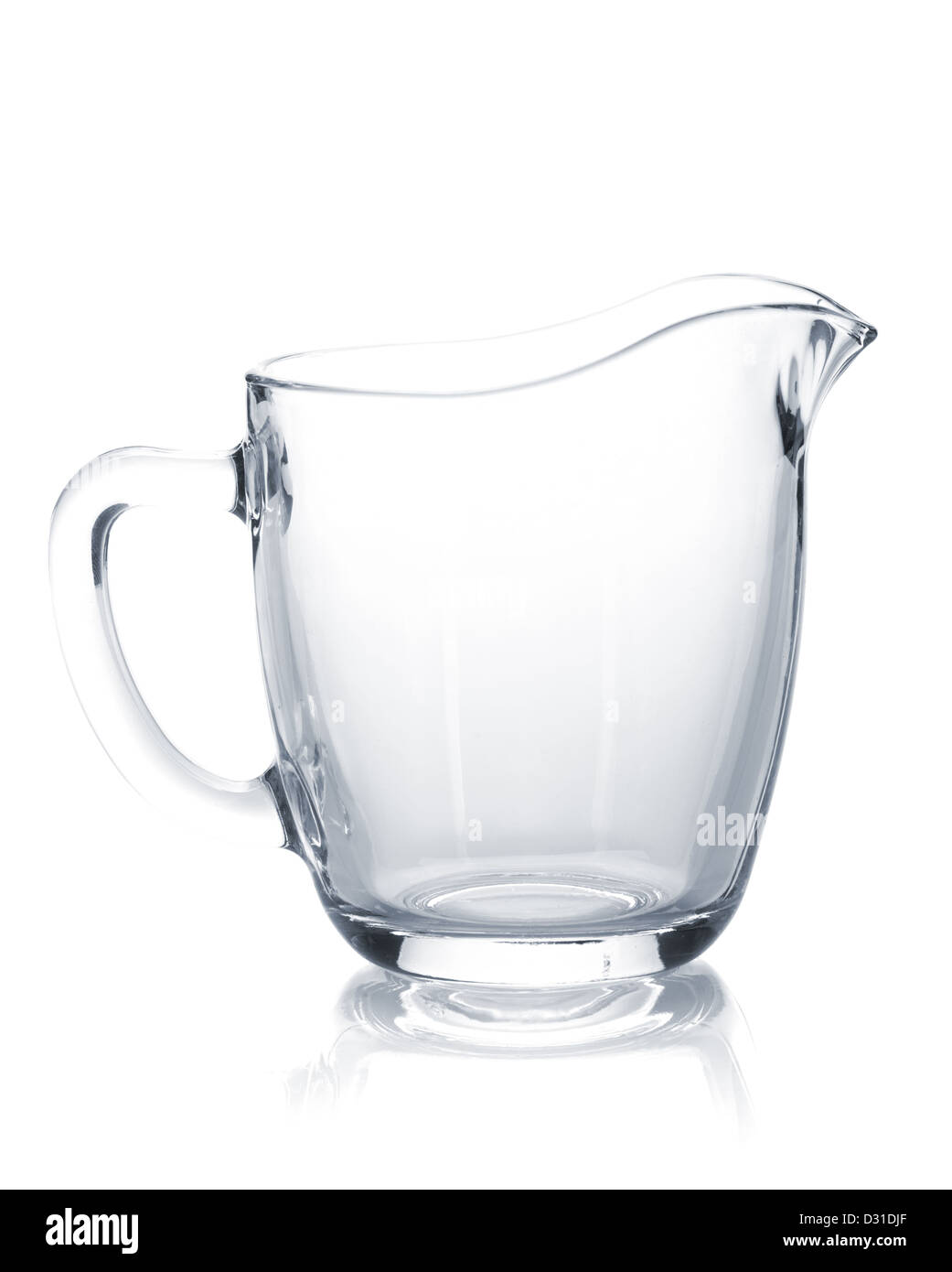 Milk glass jug. Isolated on white background Stock Photo - Alamy