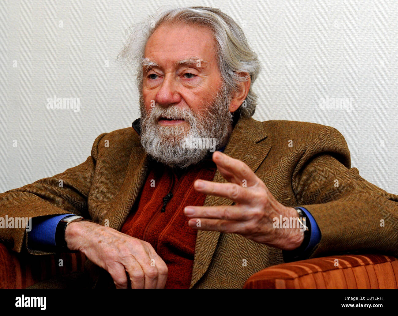 Otto Piene gives an interview in Duesseldorf, Germany, 03 February 2013 ...