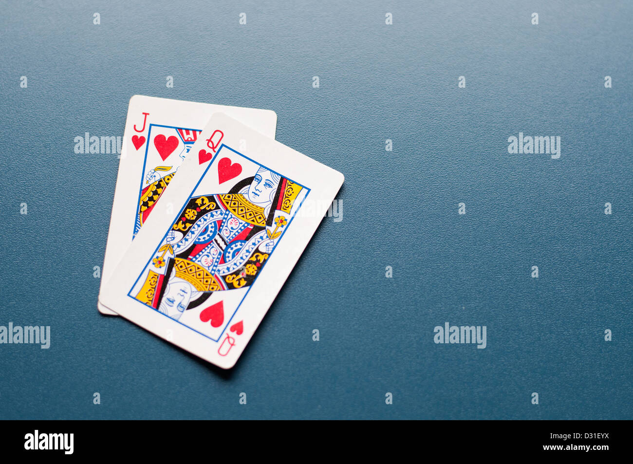 Two playing cards hi-res stock photography and images - Alamy