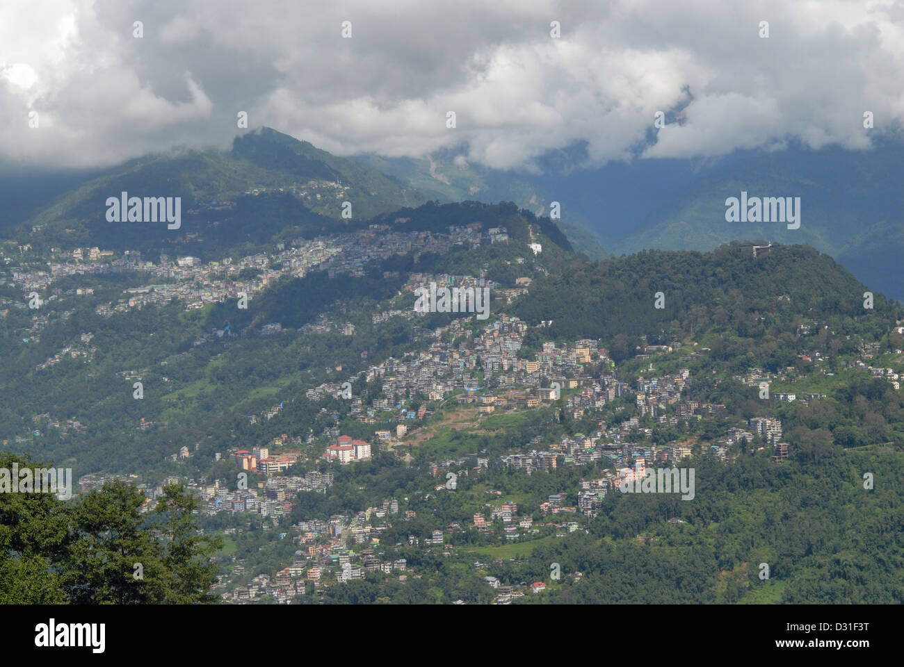 Rumtek Monastery, Gangtok, Sikkim. General-View of one of the hills at ...