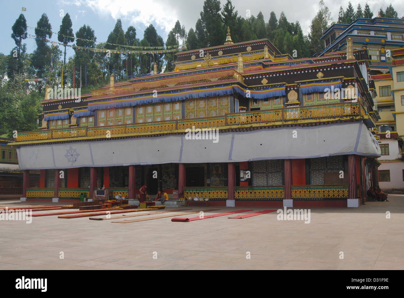 Rumtek Monastery, Gangtok, Sikkim. General-View Stock Photo - Alamy
