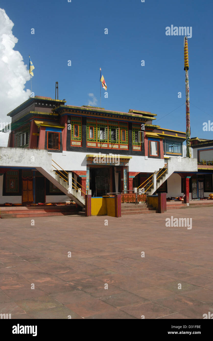 Rumtek Monastery, Gangtok, Sikkim. Right Wing Stock Photo - Alamy