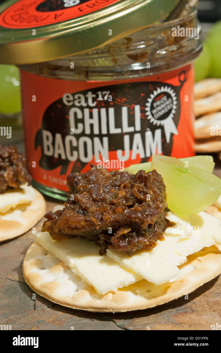 Chilli bacon jam, an unusual smoky, sweet-savoury relish made by Eat 17 ...