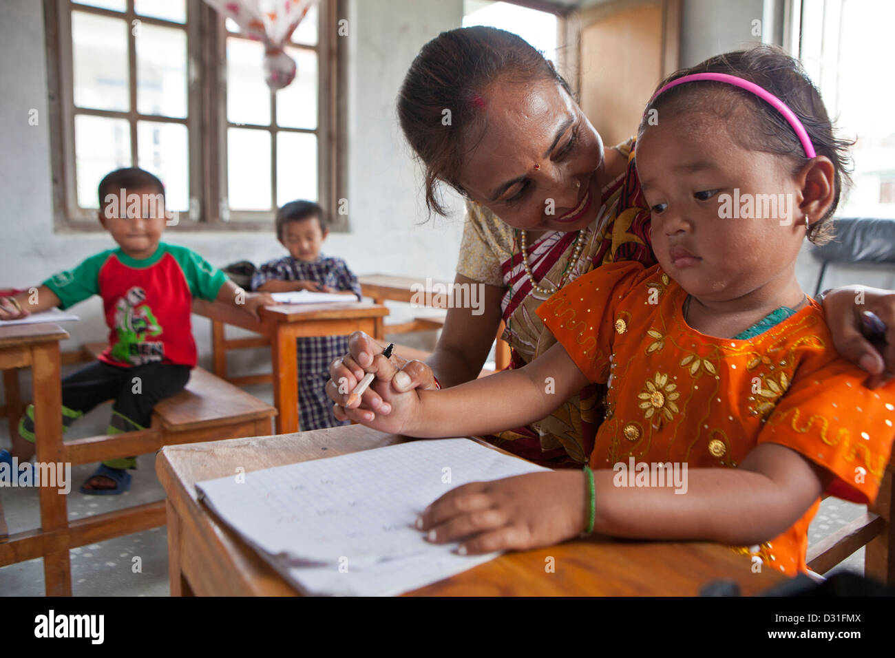 Nepalese pupil hi-res stock photography and images - Alamy