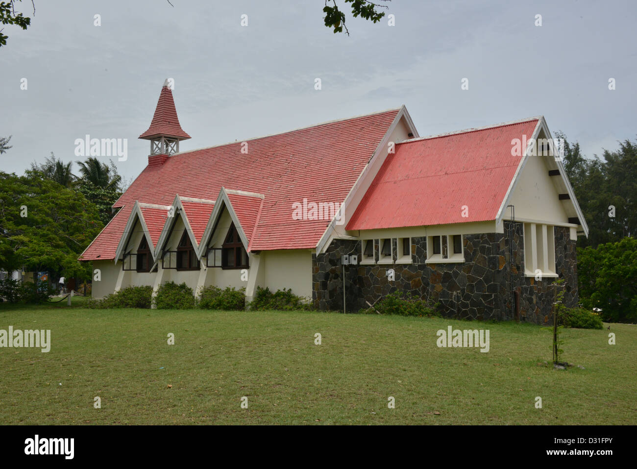 The Catholic church at Cap Malheureux in Mauritius Stock Photo - Alamy