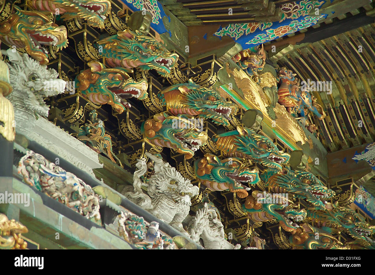 Yomeimon, the famous gate at Nikko Toshogu, Japan Stock Photo - Alamy