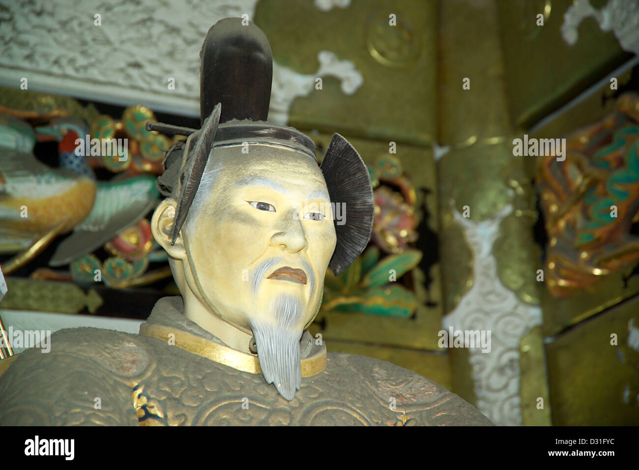 The Yomeimon gate at Toshogu Shrine in Nikko, Japan, features a ...