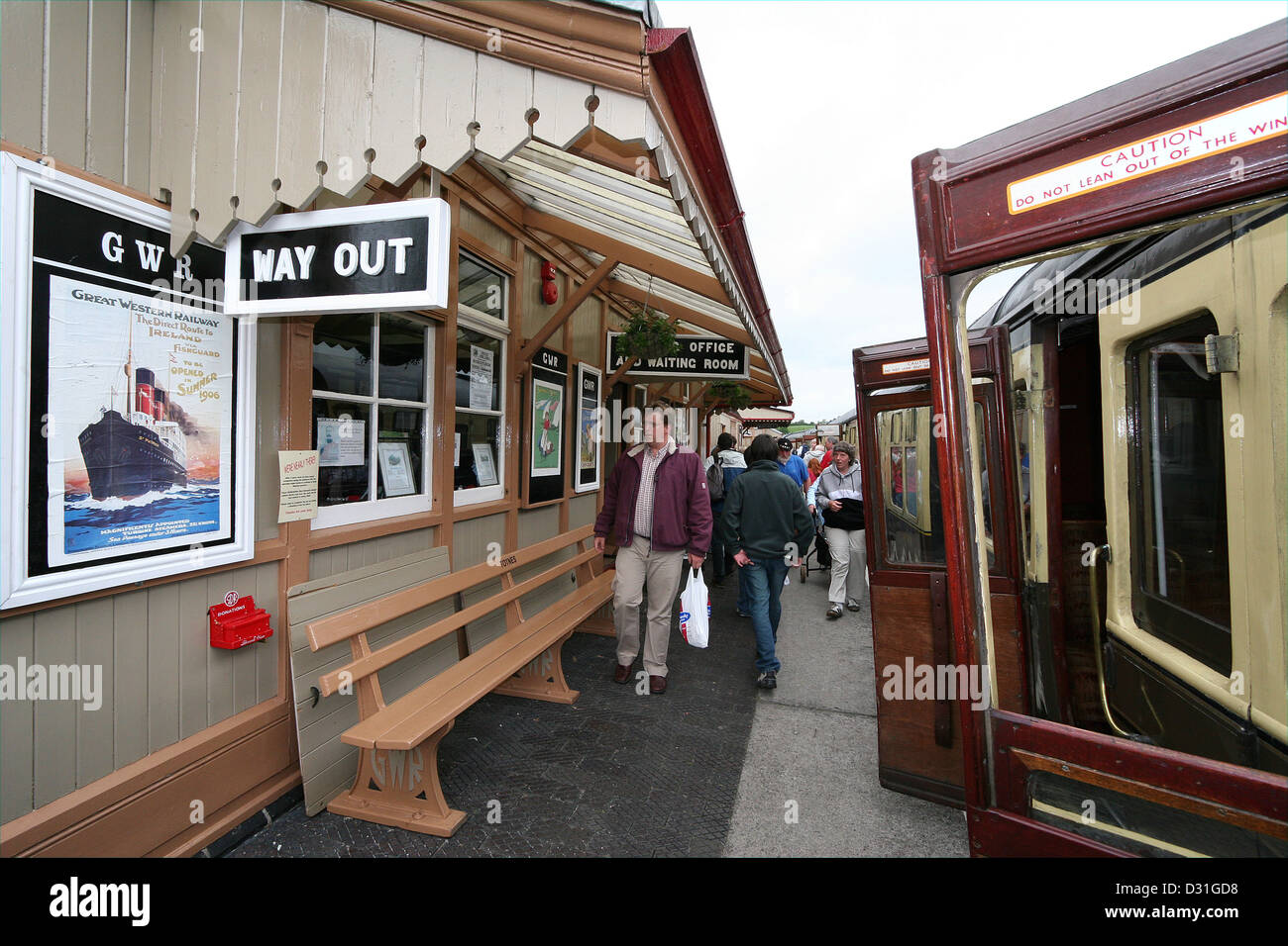 Totnes preserved railway station Devon England Stock Photo - Alamy
