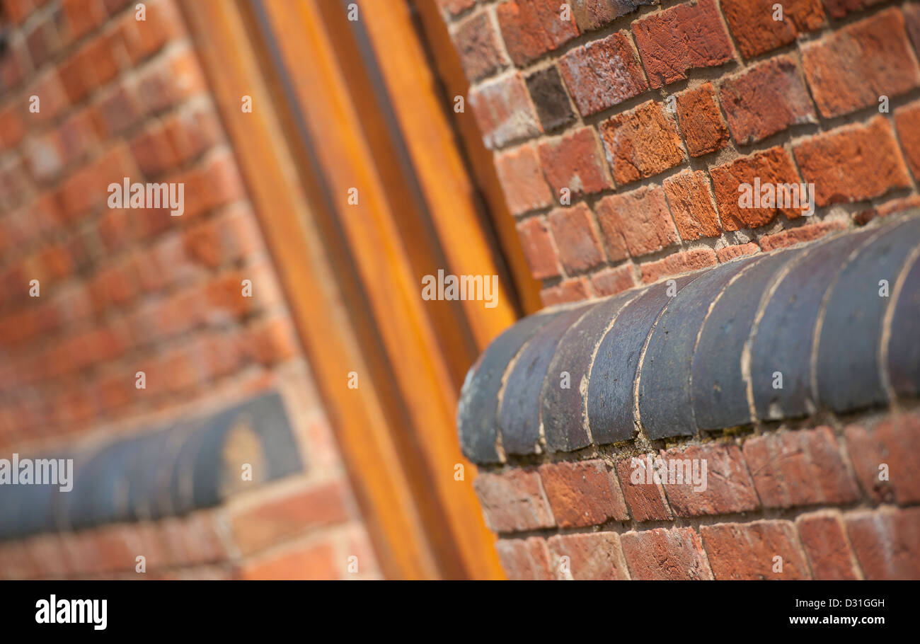 Beautifully designed brickwork on a newly converted barn in rural ...