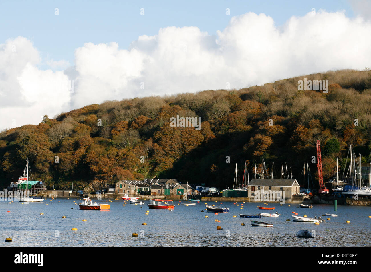 Fowey Harbour Cornwall Stock Photo - Alamy