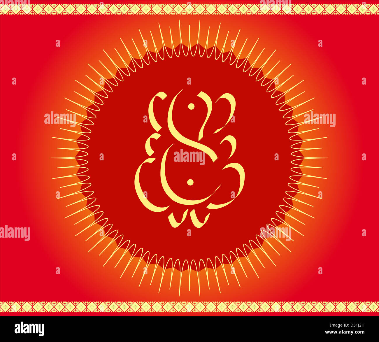 Indian God Ganesha design Stock Photo - Alamy